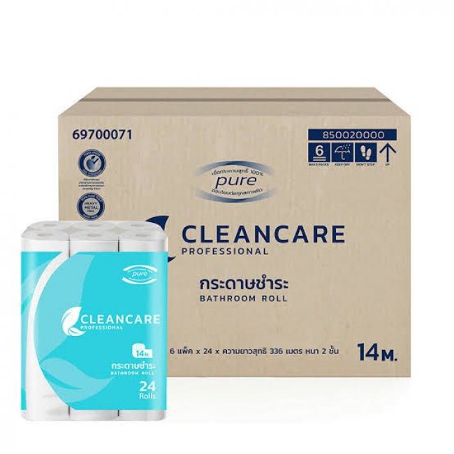 กระดาษชำระม้วนเล็ก Cleancare